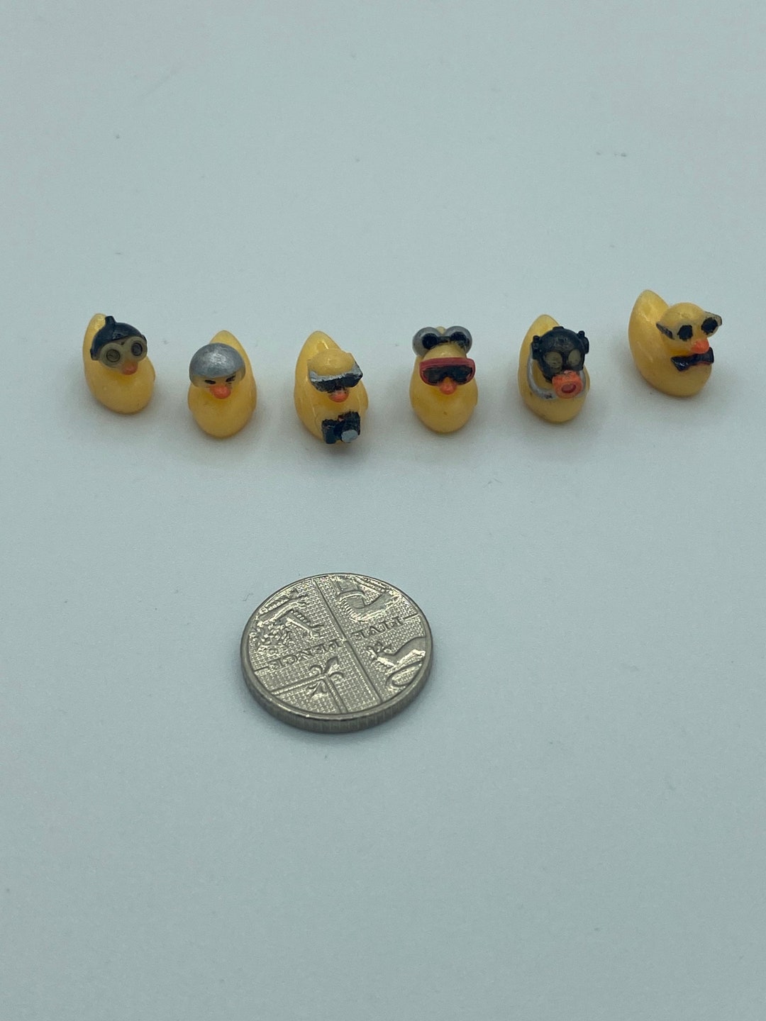 Baby Action Rubber Ducks | Tiny Resin Duck Doll Figurines | Cute Toy ...