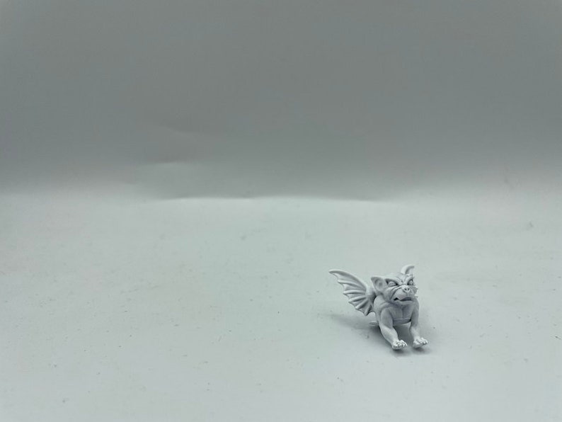 Tiny Miniature Gargoyle Head, Cemetery, Terrarium Decoration, Halloween ...