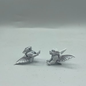 Tiny Miniature Gargoyle Head, Cemetery, Terrarium Decoration, Halloween ...