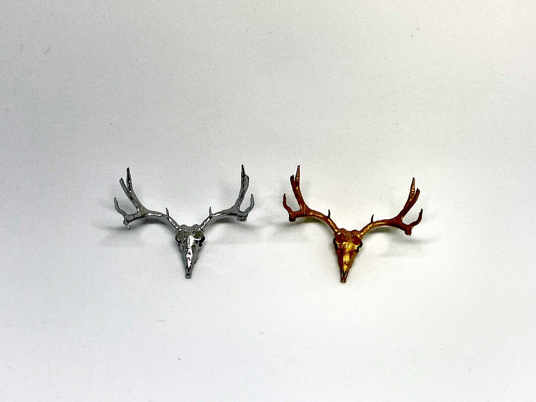 Red Deer Head & Antlers Skull - Etsy