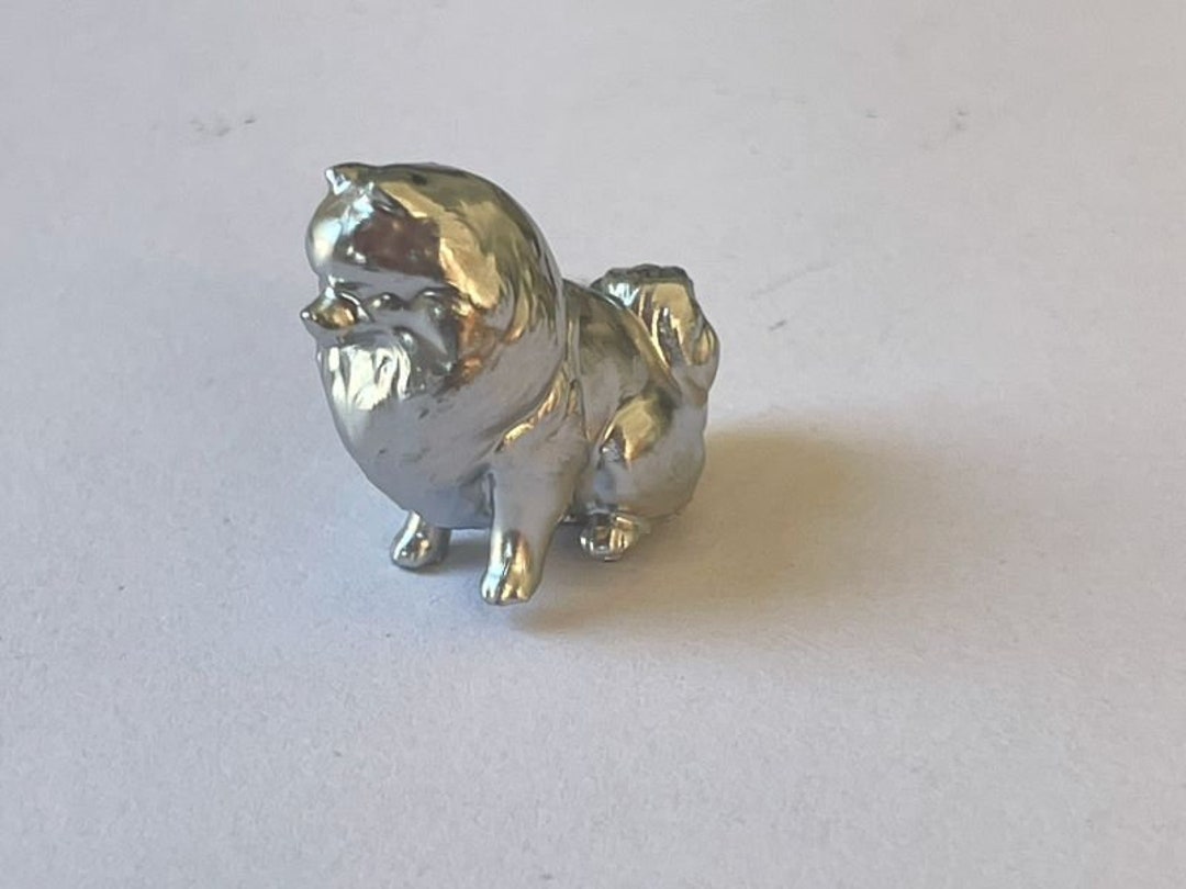 Miniature Resin Pomeranian Figurine: Hand Painted Dog Statue - Etsy