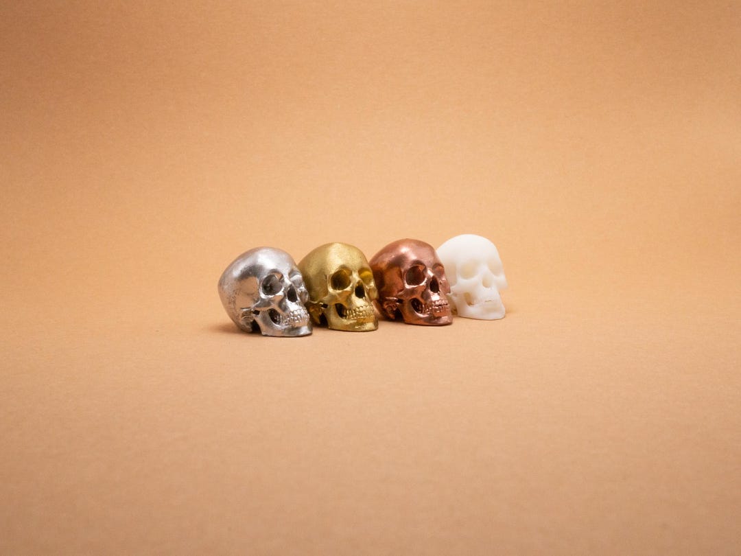 Human Realistic Skull Miniature, Gothic Decor, Halloween Decor, Diorama ...