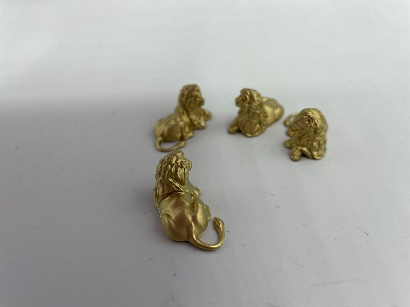 Miniature Lion Statue - Etsy