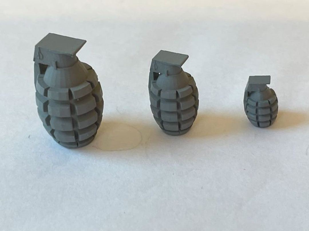 Miniature Grenade Figurine – Tiny Collectible Sculpture Diorama - Etsy