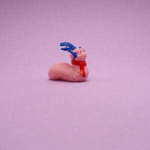 Hand Painted Resin Magical Worm Figurine: Sci-fi Fantasy Decor - Etsy