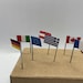 Country Flags Miniature, Dollhouse Decor, Diorama Accessory ...
