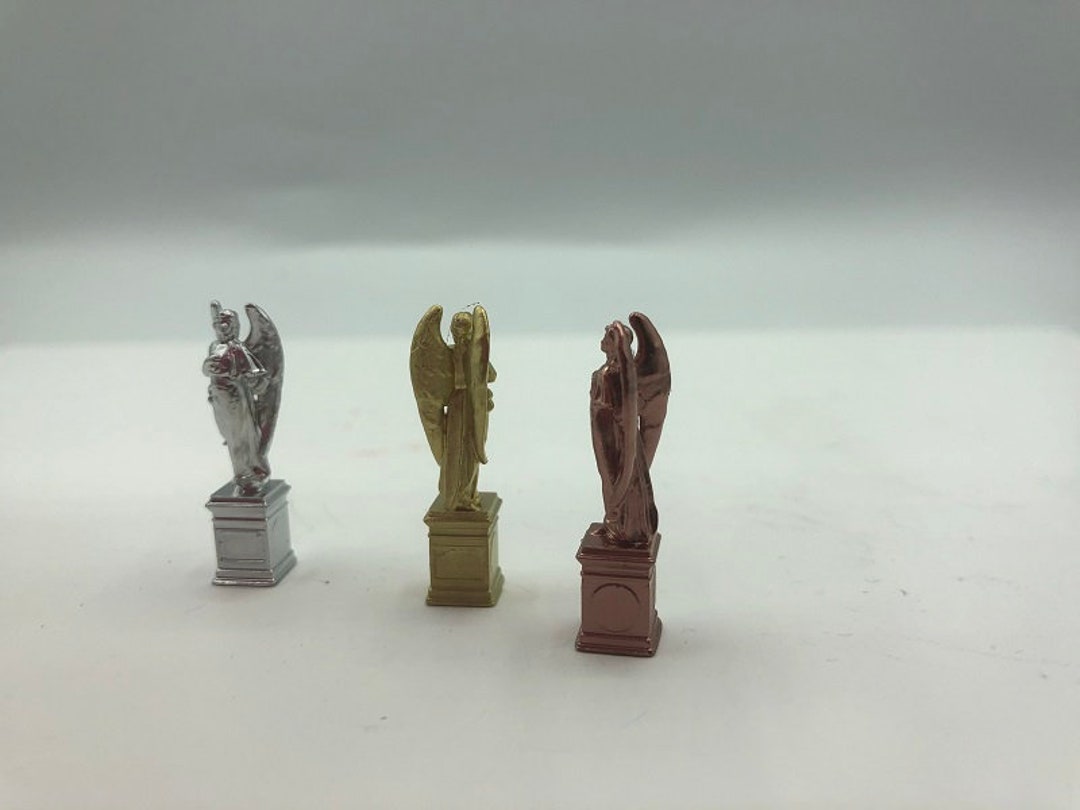 Miniature Statue of an Angel on a Plinth - Etsy UK