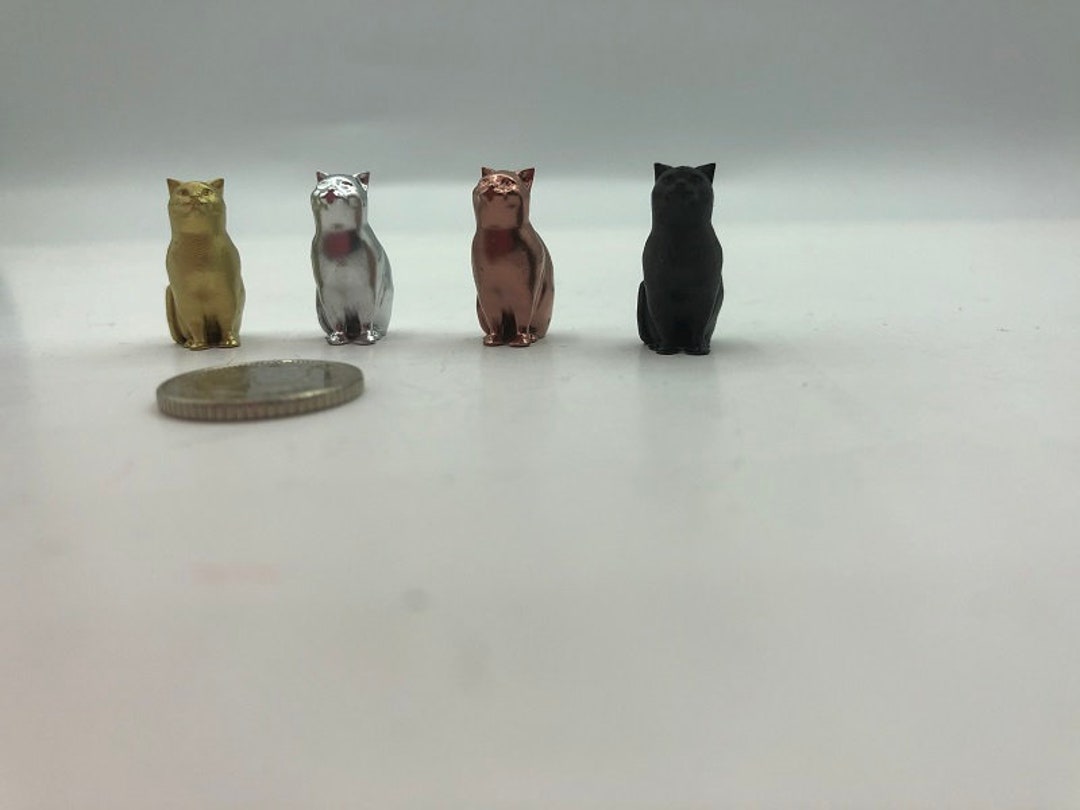 Miniature Resin Cat Figurine: Hand-painted Tiny Collectible - Etsy
