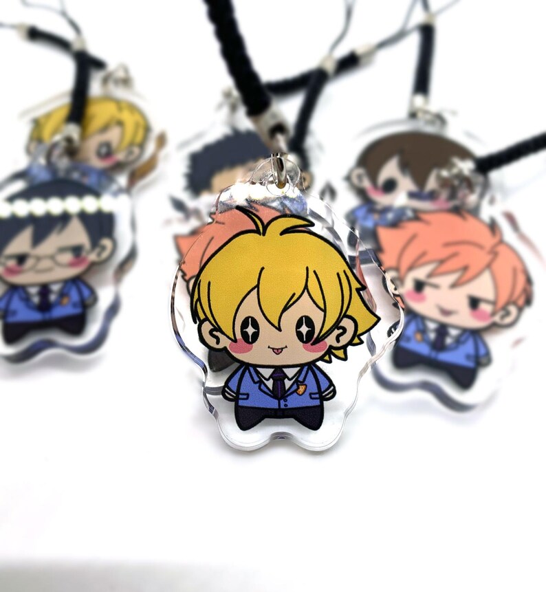 Ouran Host Club Mini Acrylic Phone Charms: Anime Keychain - Etsy