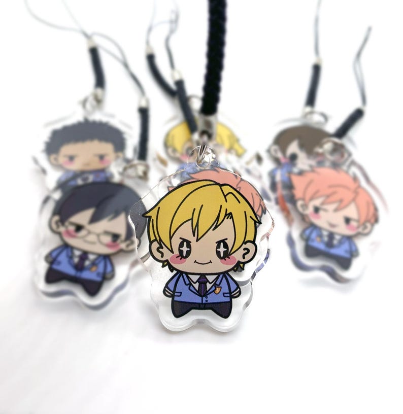Ouran Host Club Mini Acrylic Phone Charms: Anime Keychain - Etsy