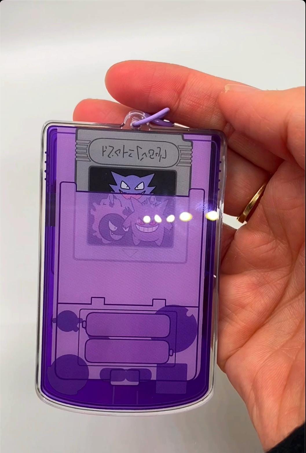 Pokemon Ghost Gameboy Shaker Charm, Gengar, Haunter, Gastly, Videogame ...