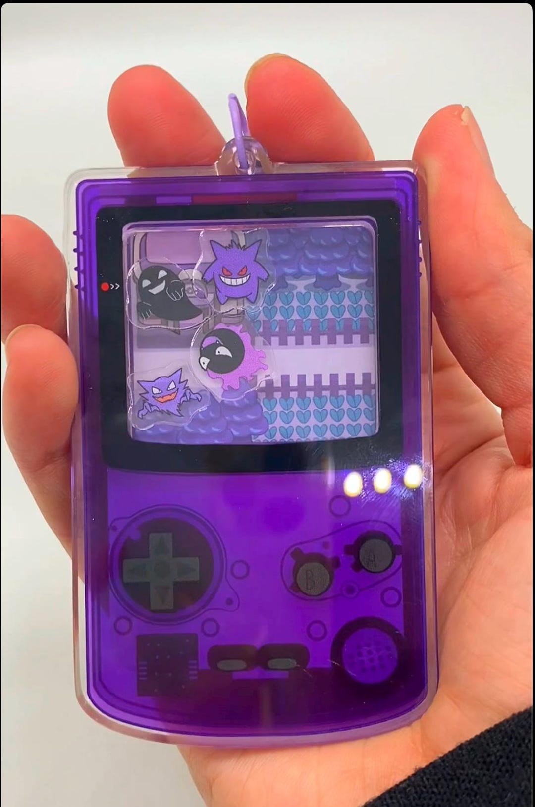 Pokemon Ghost Gameboy Shaker Charm, Gengar, Haunter, Gastly, Videogame ...