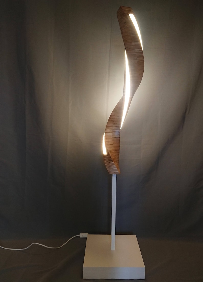 Wooden Lamp Handmade Home Decor Lighting floor Lamp LED - Etsy