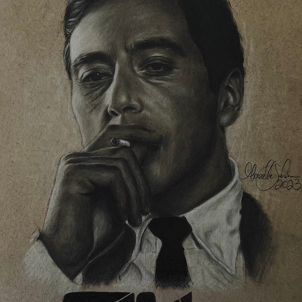 Michael Corleone Drawing - Etsy