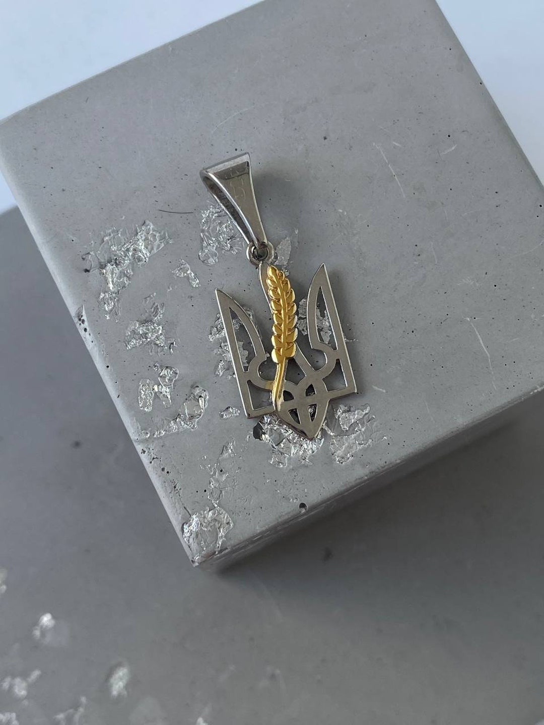 Ukraine Jewelry Tryzub Necklace Pendant Ukraine Trident Necklace With ...