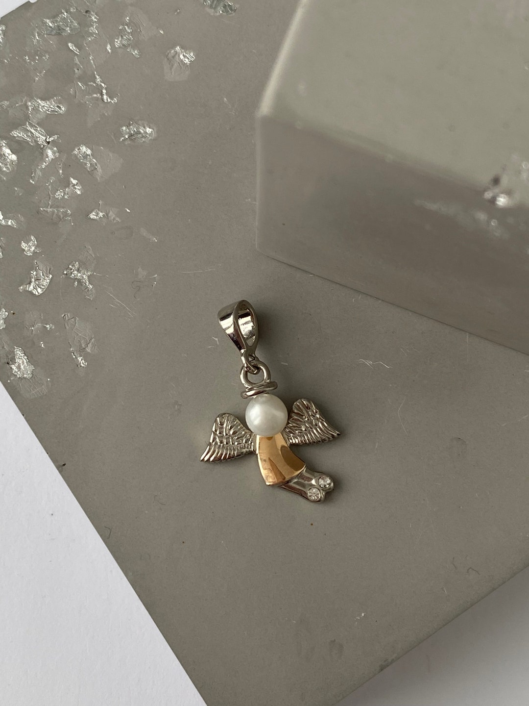 Angel Pendant Sterling Silver Angel Pendant Pendentif Ange Argent 925 ...