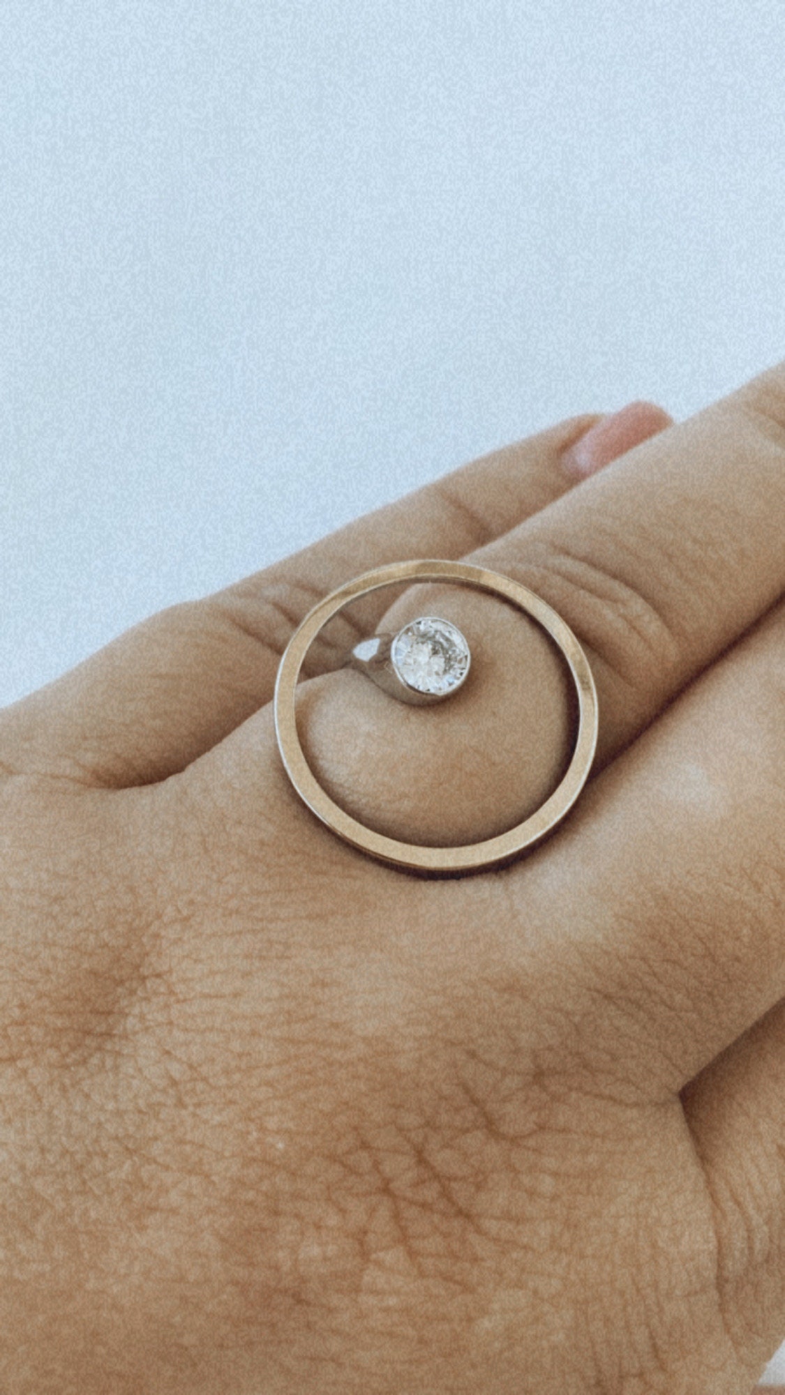 Open Circle Silver Ring Round Ring Sterling Silver 925 Ring - Etsy