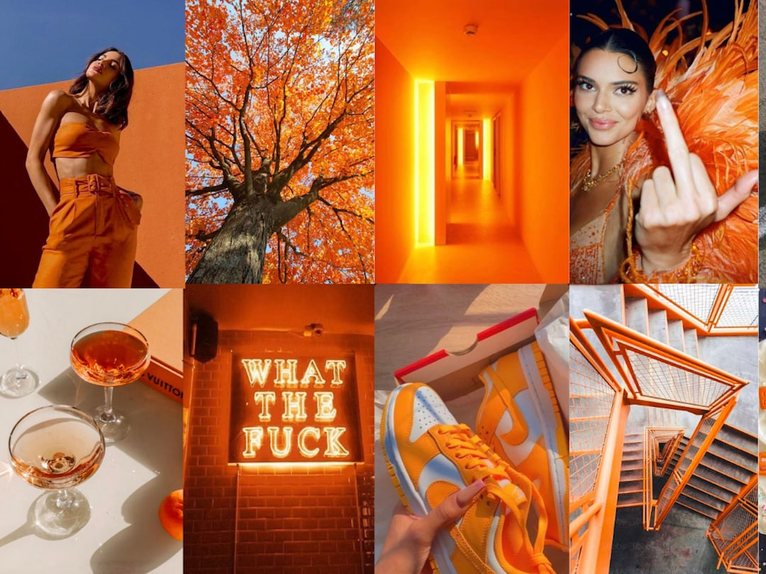 Orange Photo Wall Download. 8x10 or 4x6. High Quality Download Picture ...