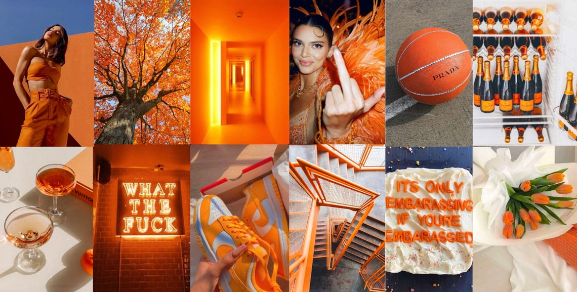 Orange Photo Wall Download. 8x10 or 4x6. High Quality Download Picture ...