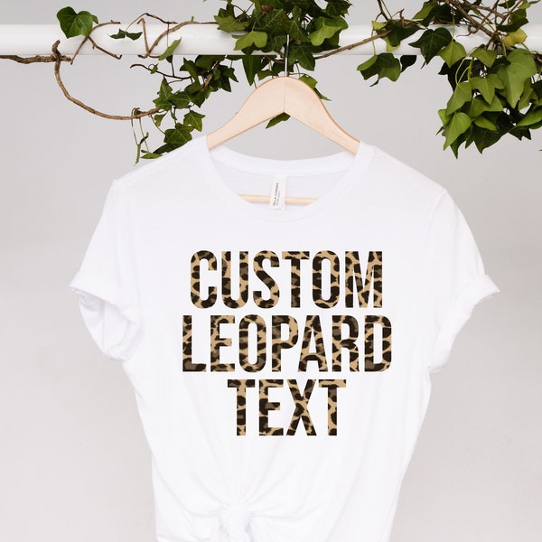 Animal Print Personalized T Shirt - Etsy