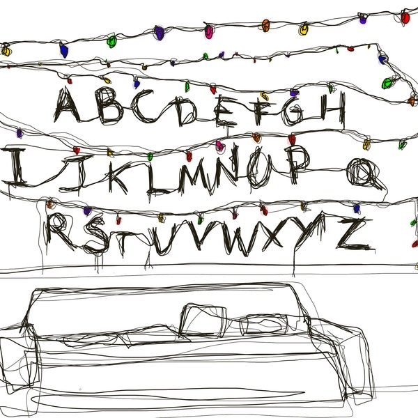 Strangers Things Alphabet Wall - Etsy