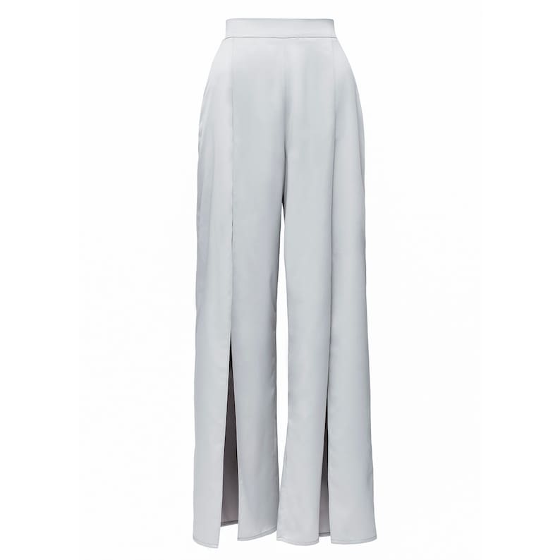 Silk Step Pants / Satin Sleep Pants With Deep Slits on Both - Etsy