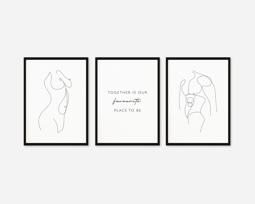 Body Art Line Drawing | Torso Print | Bedroom Print | Quote Poster | A5 ...
