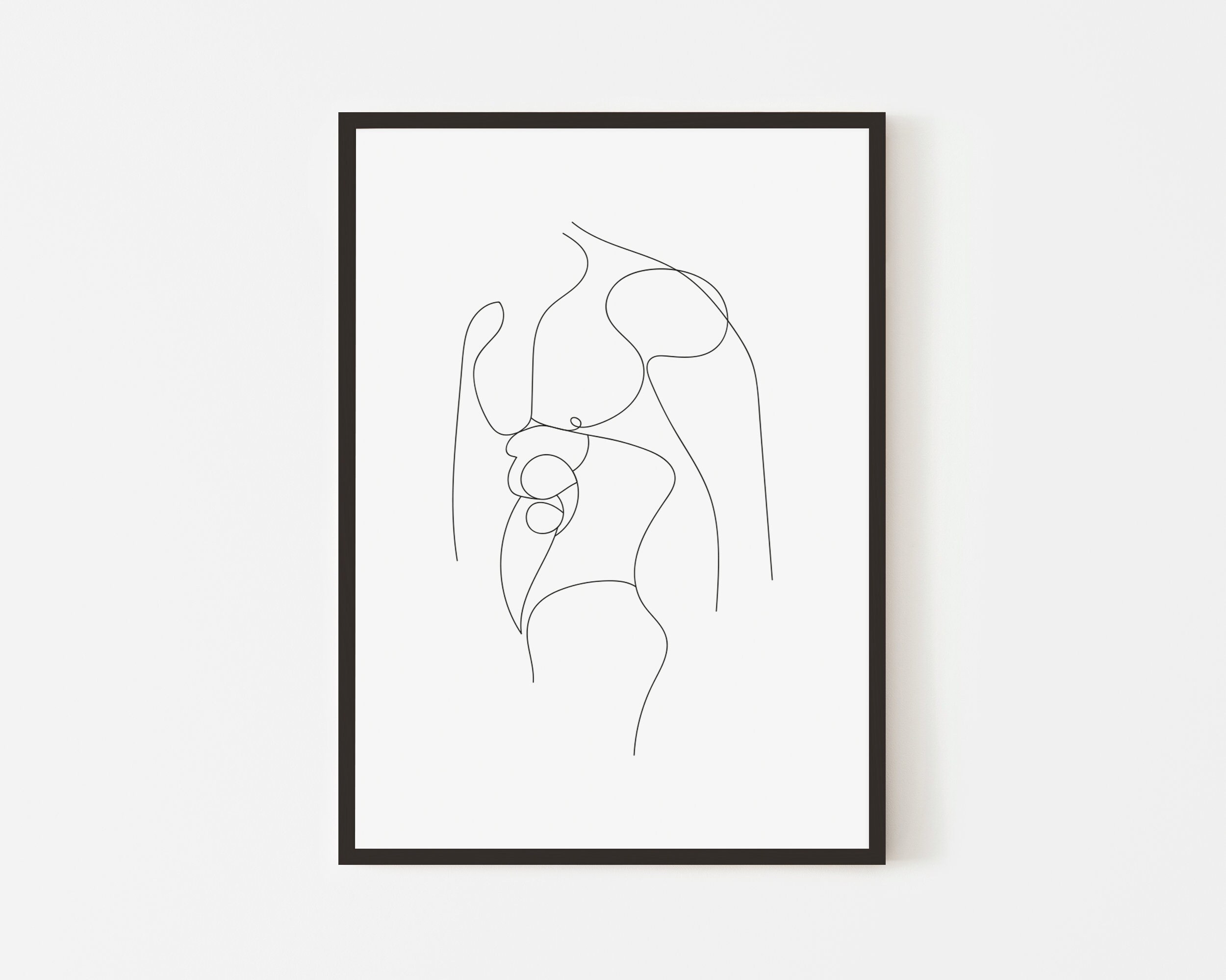 Body Art Line Drawing Torso Print Bedroom Print Quote | Etsy