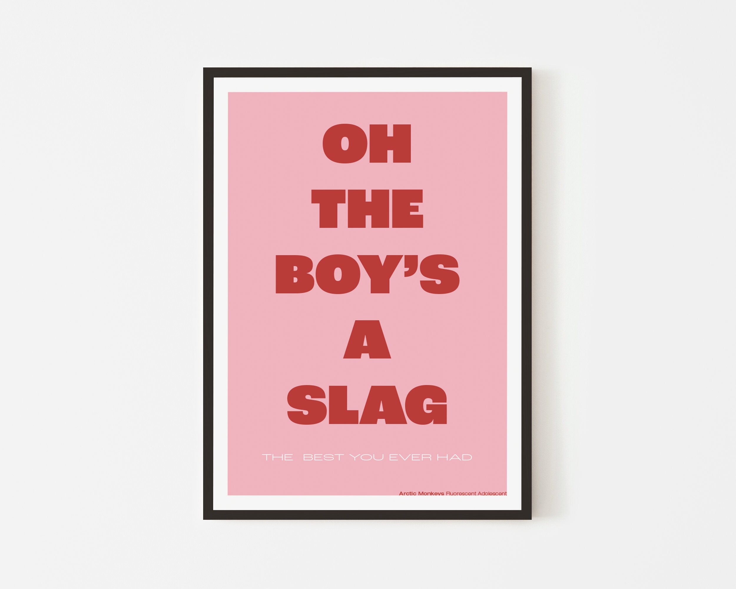 Manchester Music Poster Typography Indie Rock Art A5 A4 A3 Gig Bide ...