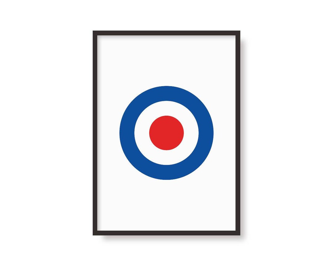 Inspired Art Print Mod Target RAF Roundel Quadrophenia A5 A4 A3 Indie ...