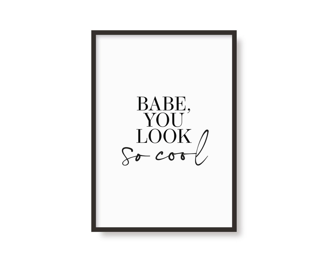 You Look Cool Inspired Print Music Poster A5 A4 A3 A2 A1 Indie Rock Art ...