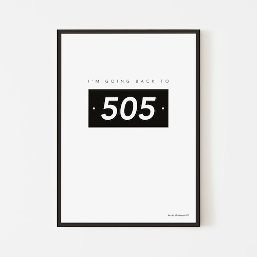 505 Song Lyrics Poster Indie Room Decor Britpop Music | Etsy