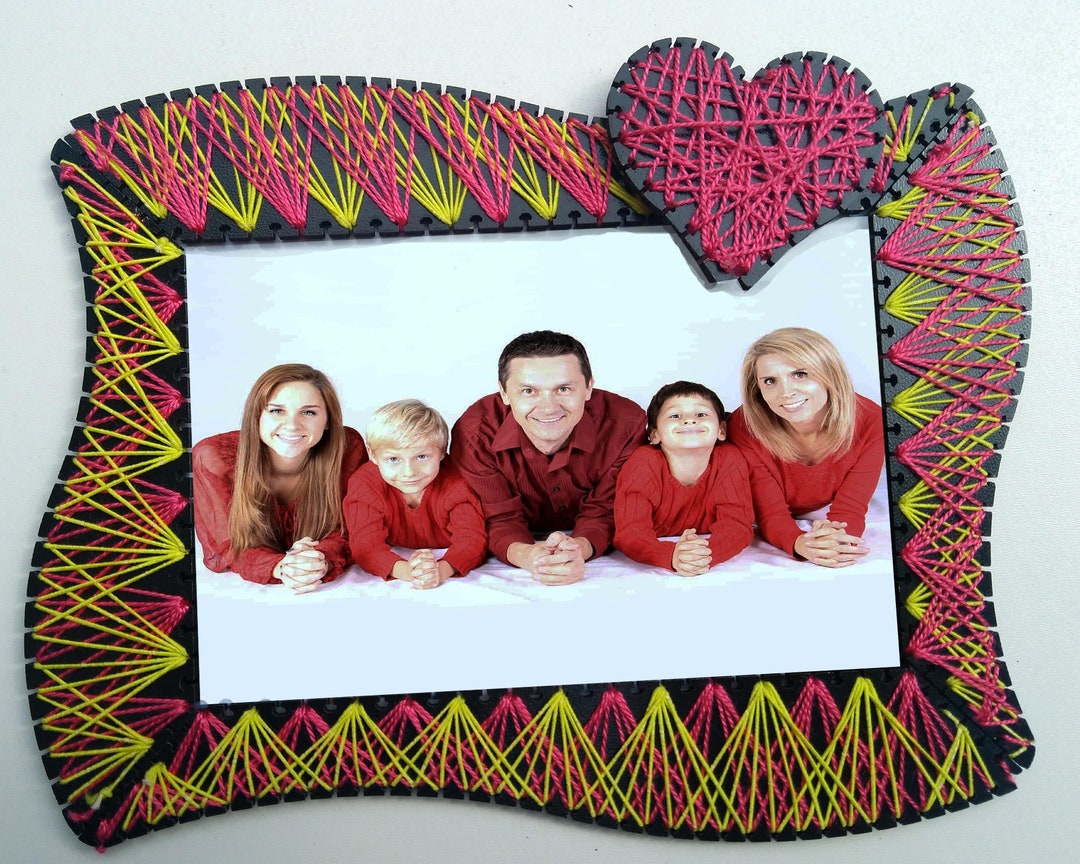 Photo Frame FREE SHIPPING DIY String Art Kit With Wavy - Etsy