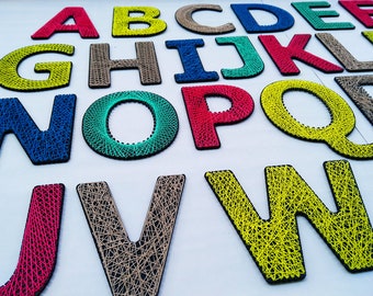 String Art Letters - Etsy