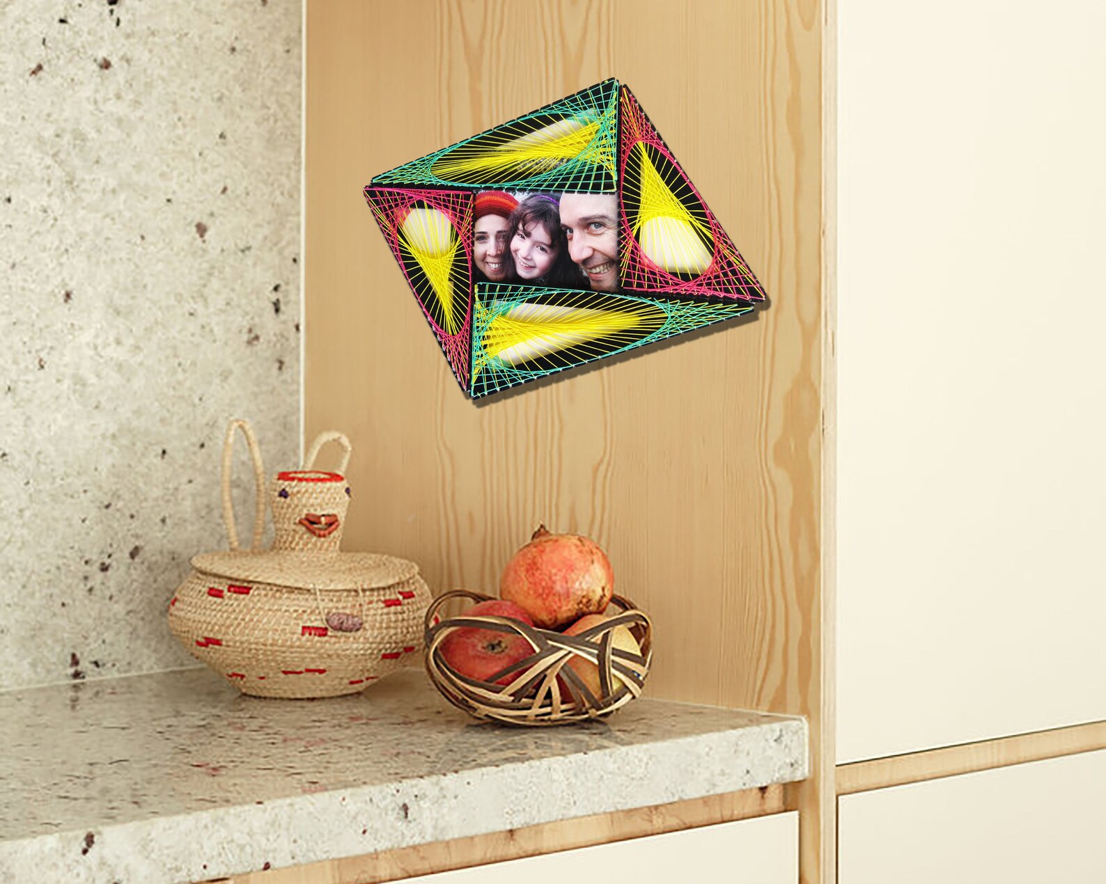 Photo Frame Thread art kit 4-pcs Panel | Etsy