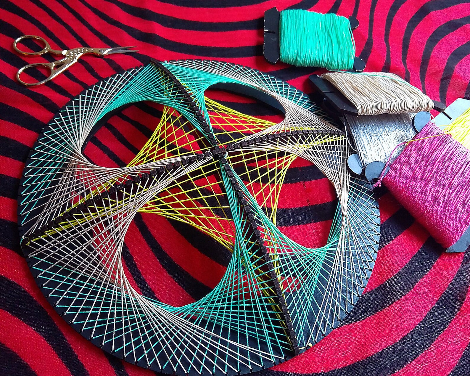 3d Geometric String Art Kit 3D Circle | Etsy