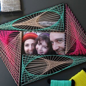 Photo Frame Thread Art Kit 4-pcs Panel - Etsy