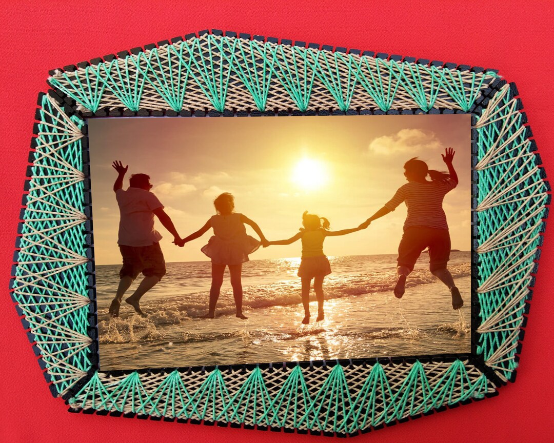 Photo Frame for Wall DIY String Art Kit CORNERED - Etsy
