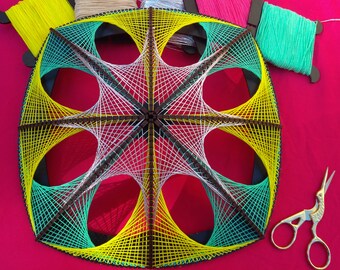 3 Dimensional String Art Project Kit 3d QUADRON Kits & How To Sewing ...