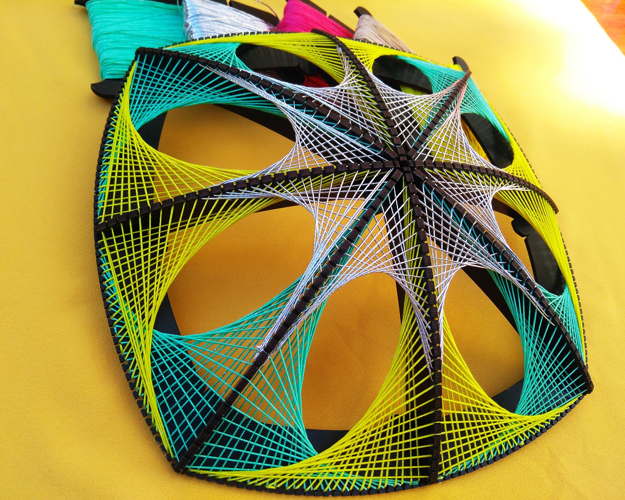 3 Dimensional String Art Project Kit 3d QUADRON Kits & How To Sewing ...