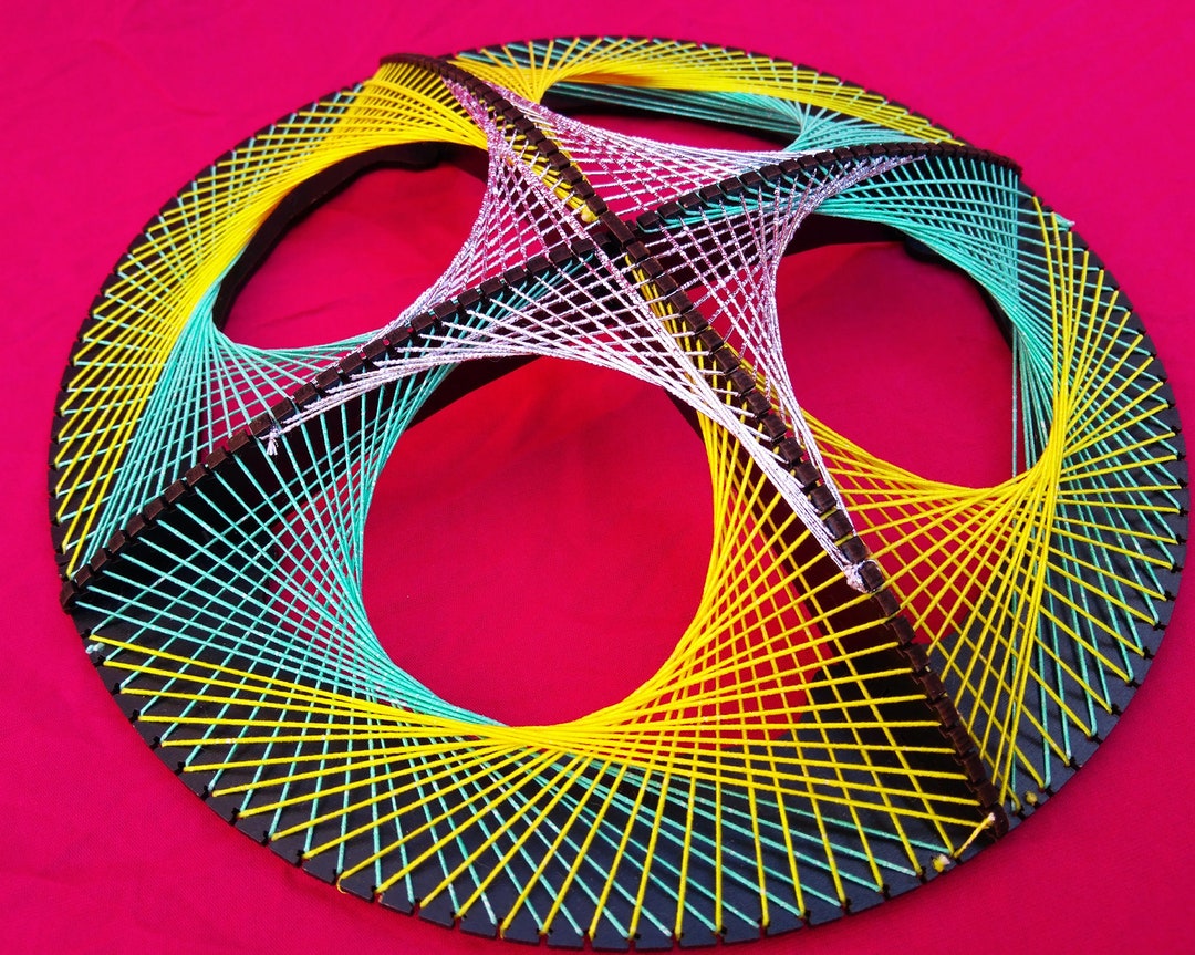 Buy 3d Geometric String Art Kit 3D Circle Online in India - Etsy