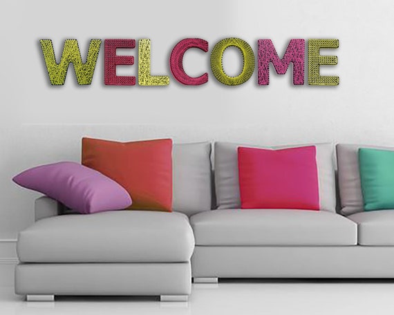 WELCOME String Art Diy Craft Kit FREE SHIPPING | Etsy