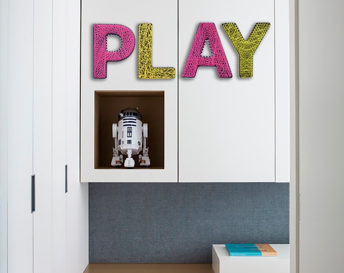 PLAY, Diy String Art Kit FREE SHIPPING - Etsy