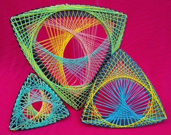 Triangle String Art | Etsy