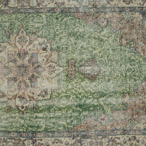 Pastel Turkish Rug Green Handmade Rug Boho Decor Rug - Etsy