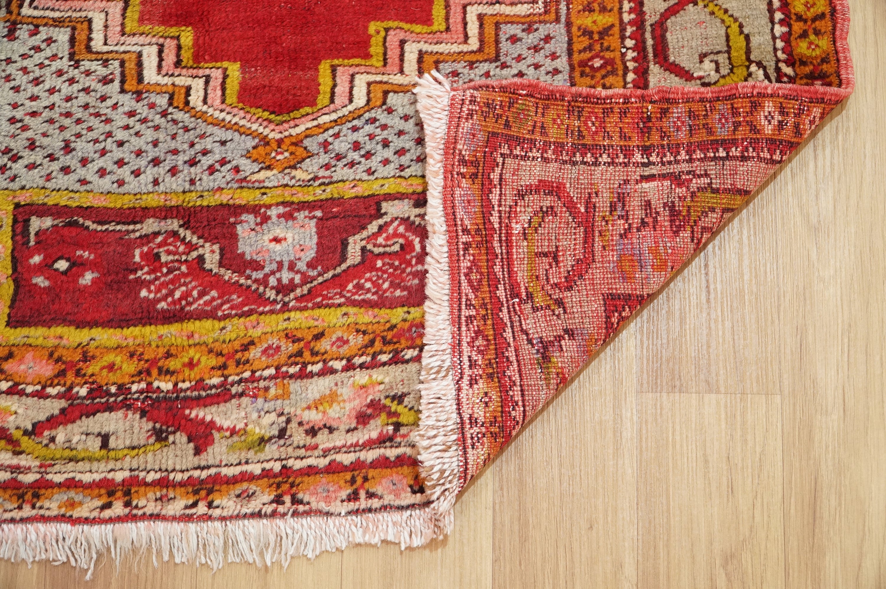 Red Turkish Rug 2.8 x 4.6 feet Vintage Turkey Rug Wool | Etsy