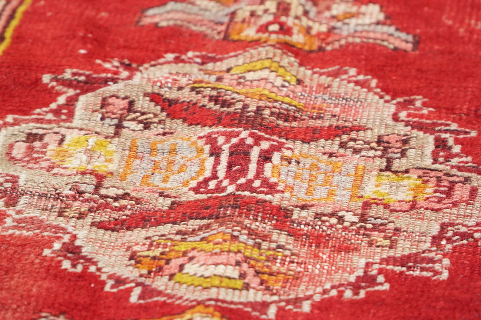 Red Turkish Rug 2.8 x 4.6 feet Vintage Turkey Rug Wool | Etsy