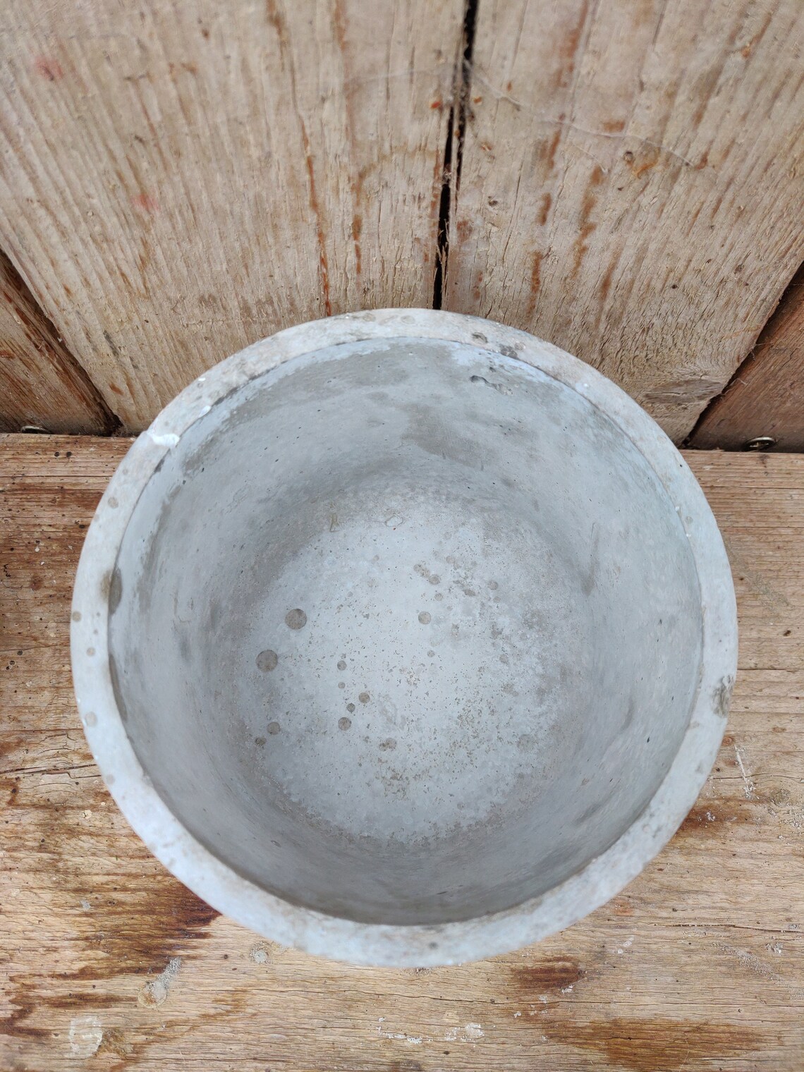 Round Concrete Plant Pot/ Handmade Plant Pot/ Minimalistic Planter ...