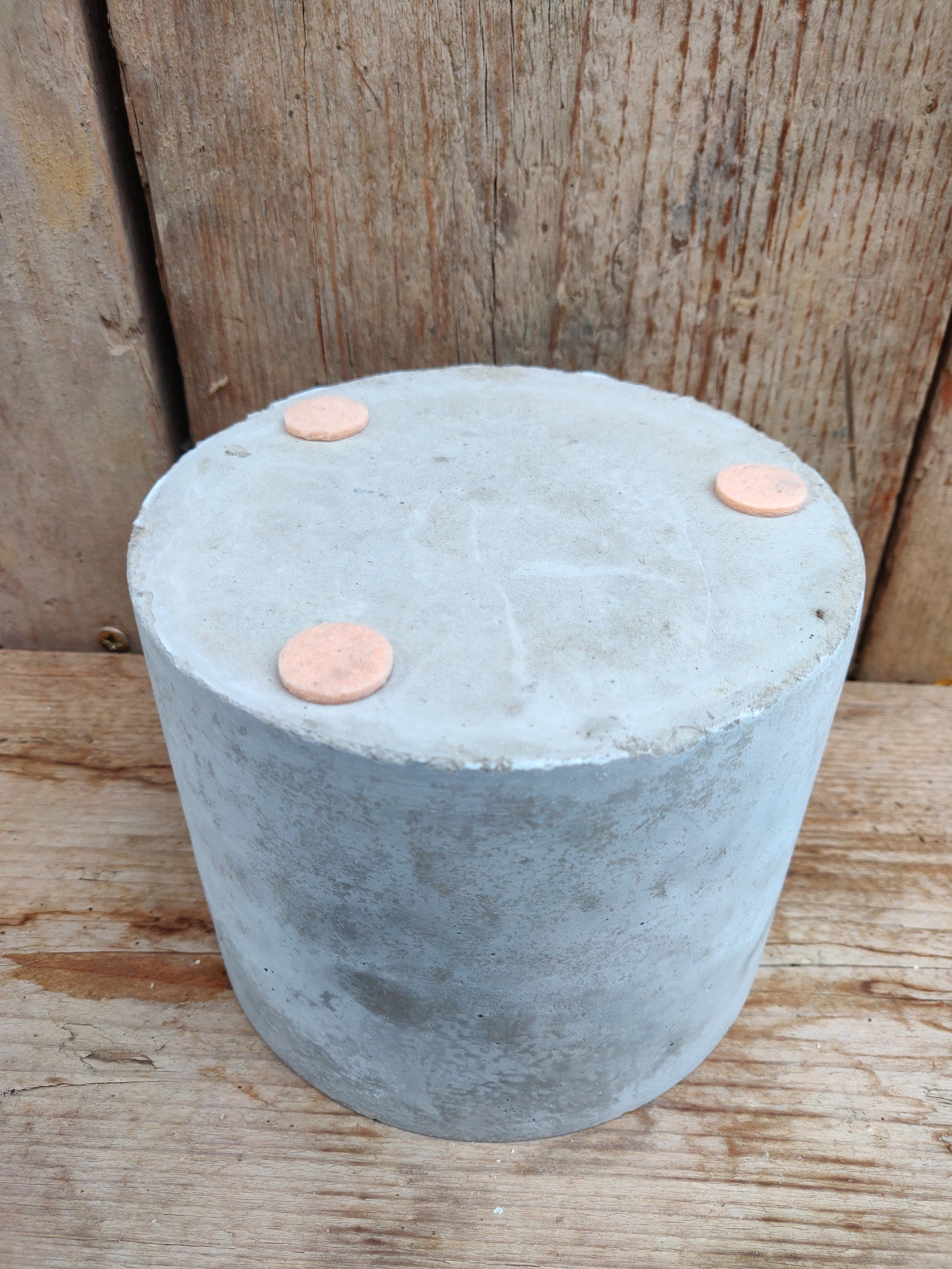 Round Concrete Plant Pot/ Handmade Plant Pot/ Minimalistic Planter ...