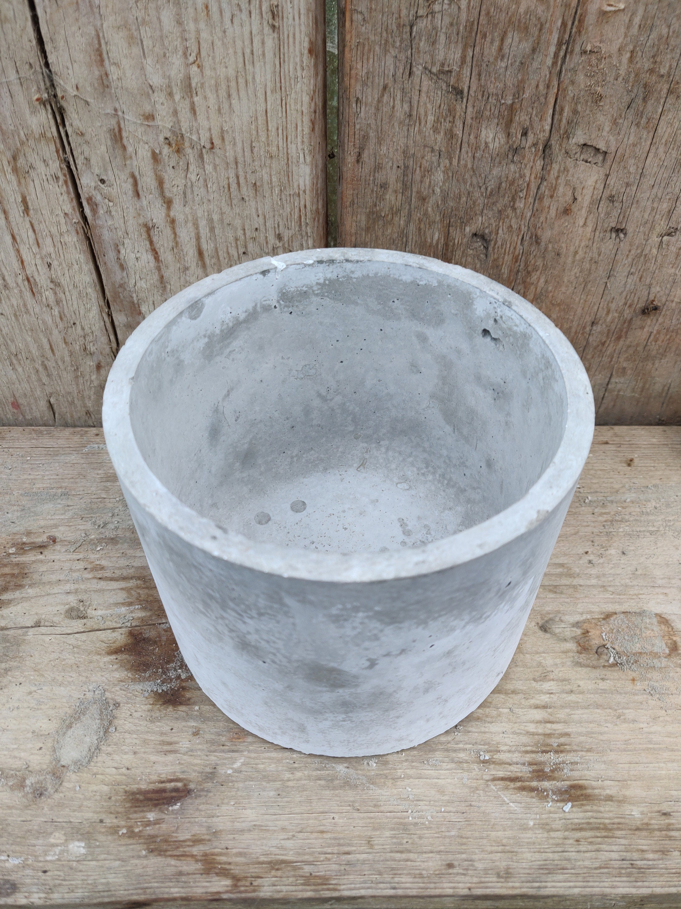 Round Concrete Plant Pot/ Handmade Plant Pot/ Minimalistic Planter ...